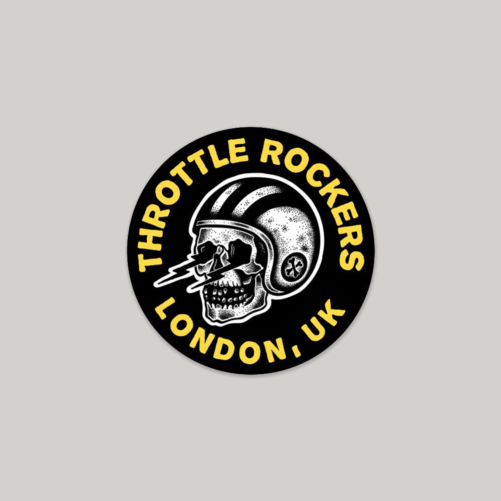 TR Skull Sticker – Throttle Rockers